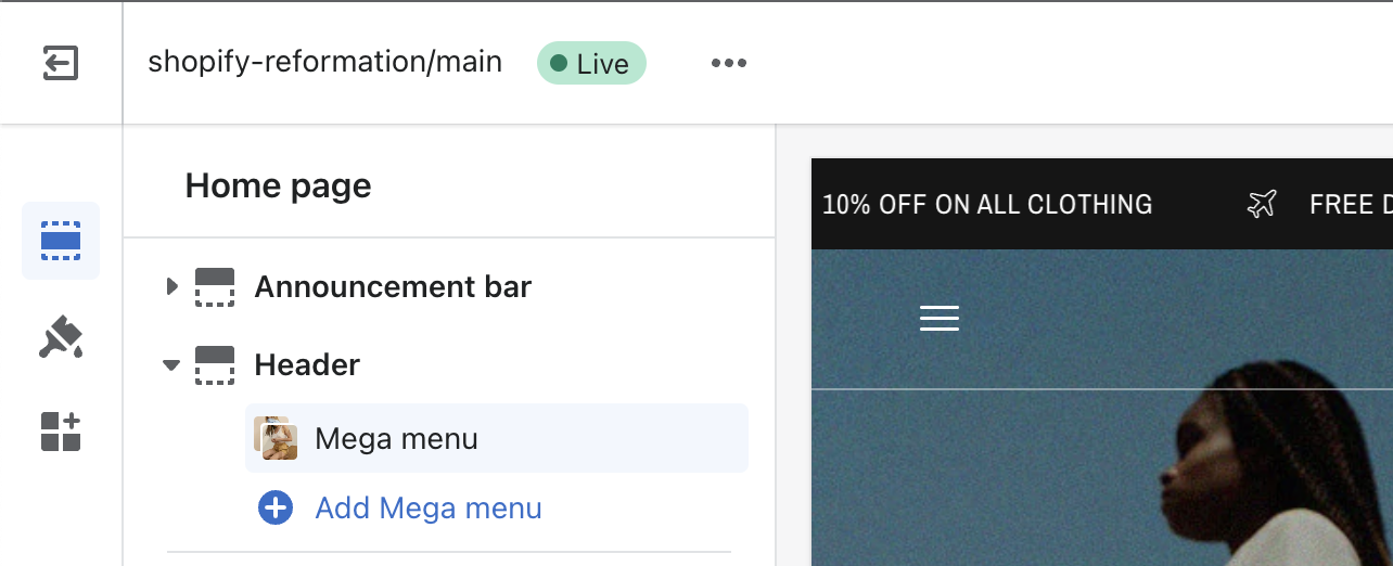How do I set up Mega Menus for Reformation theme? - Fuel Themes Documentation