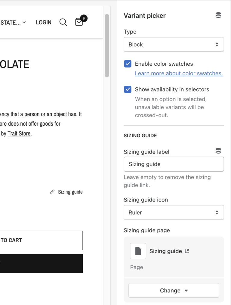 How do I add a Size Chart to my products? - Fuel Themes Documentation