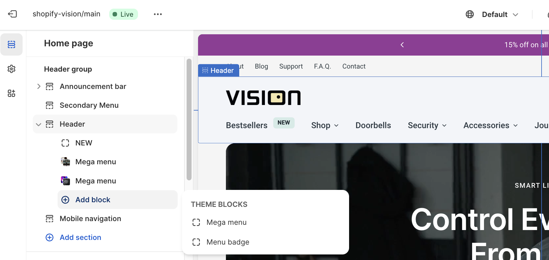 How do I set up Mega Menus for Vision theme? - Fuel Themes Documentation