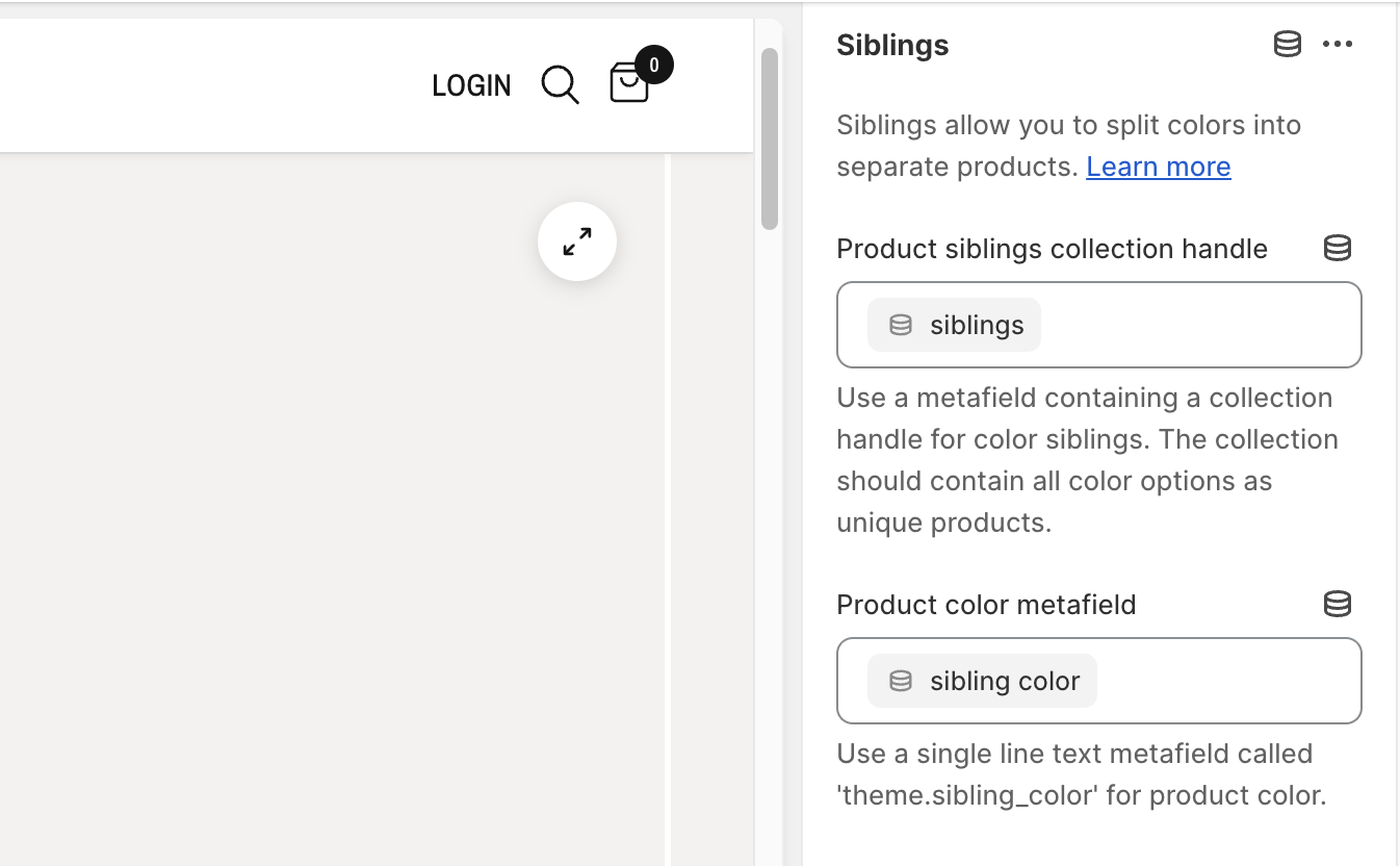 How to setup Product Siblings? - Fuel Themes Documentation