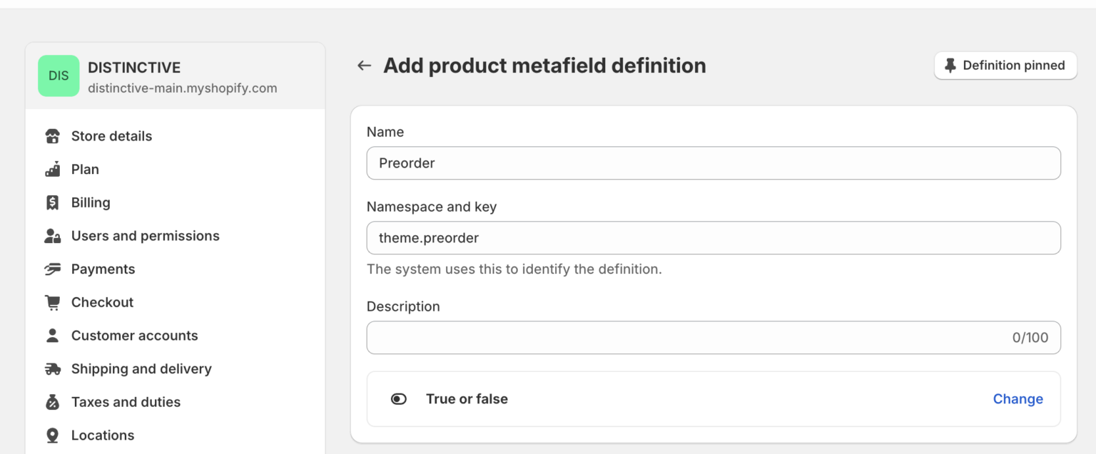 Pre-order using metafields - Fuel Themes Documentation
